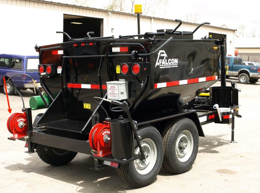 Propane Torch Hose Reel | Falcon Asphalt Repair Equipment